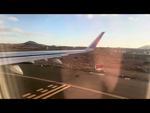 Taxiing and Take-off of Jet2 G-SUNG from Gran Canaria to Manchester Airport 03/02/25