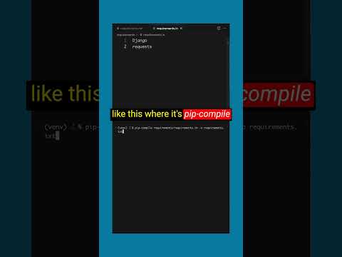 Python: A better approach to requirements.txt.