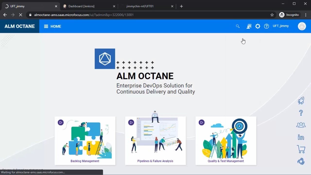 ALM Octane Integration with UFT using Jenkins and GitHub