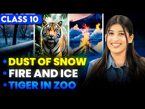 Dust of Snow, Fire and Ice, Tiger in Zoo Detailed Explanation🔥 Class 10 by Kriti Sharma✅
