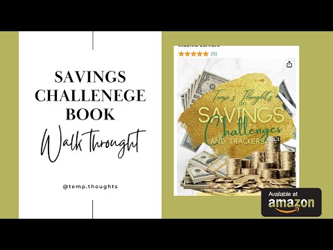 Savings Challenge Book Walk Through | Temps Thoughts | Amazon KDP