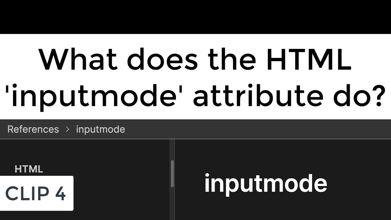 What Does The HTML 'inputmode' Attribute Do?