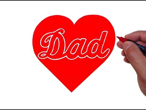 How to Draw Dad in Cursive in a Heart – Lydia S. Padgett