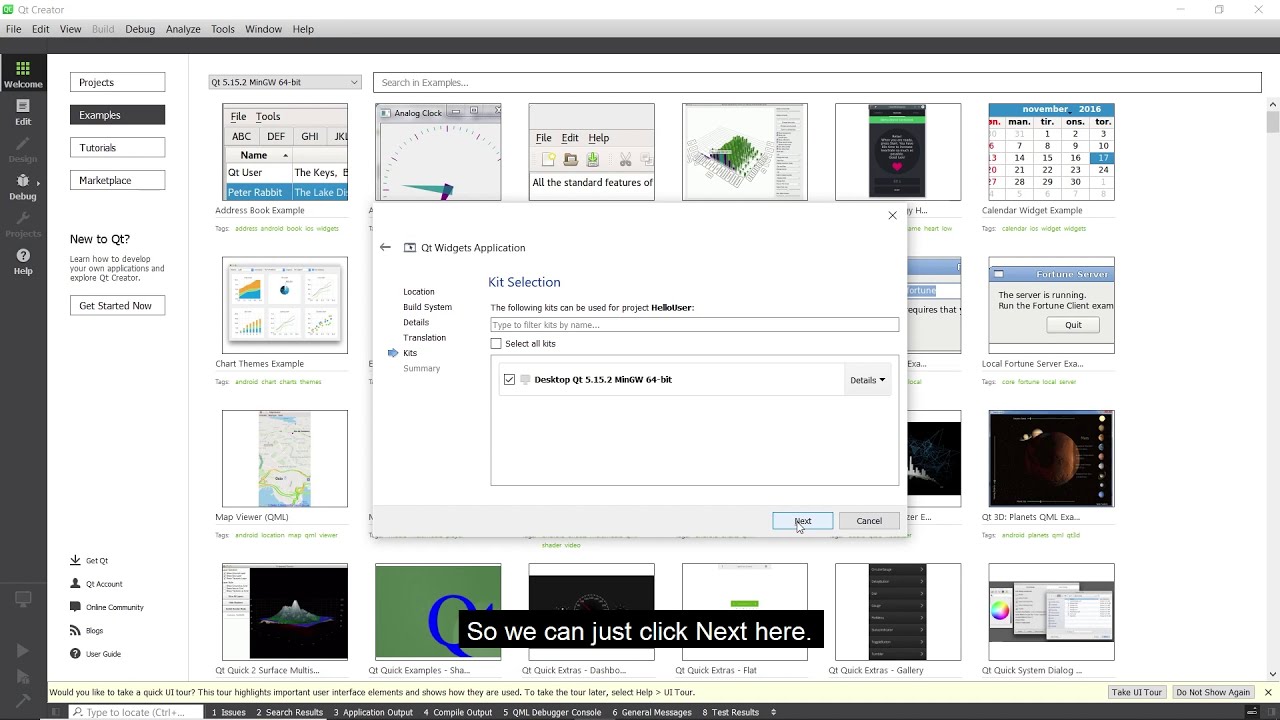 Creating a simple widget app