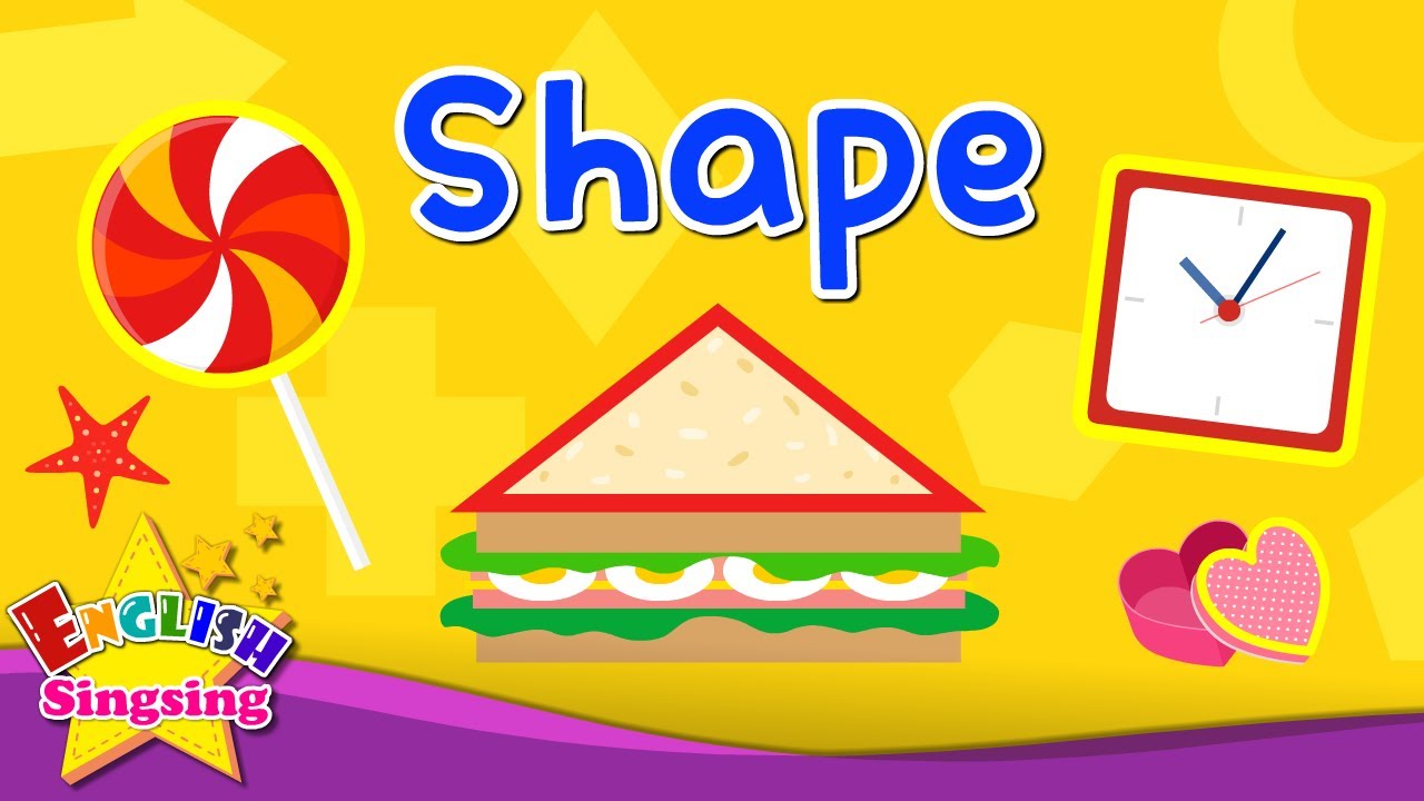 Shape (Names of Shapes) -Kids vocabulary - Learn English for kids - English educational video