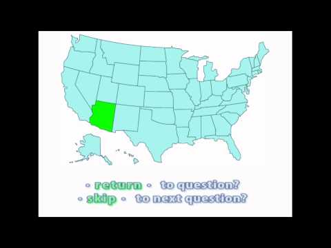 Interactive United States Map Quiz - Location of Arizona