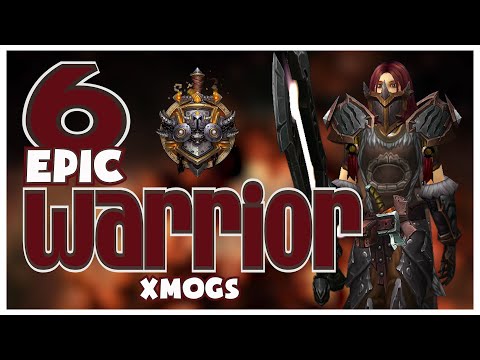 World of Warcraft BFA - 6 Unique Warrior Transmog Sets
