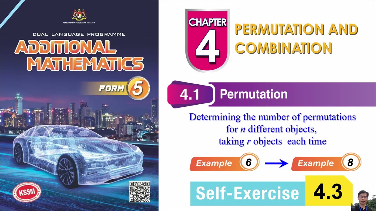 Permutations for n different objects, taking r objects each time (Example 6 to 8)