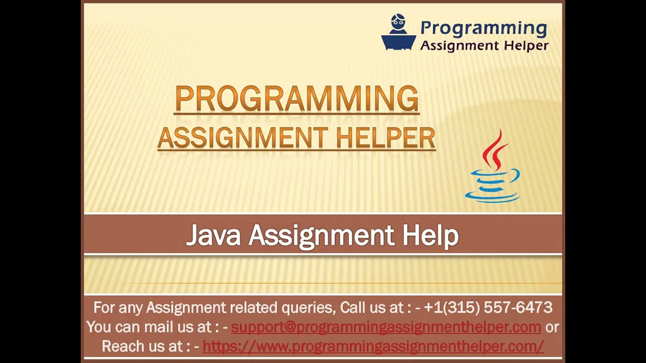 Java Assignment Help|Programming Assignment Helper|