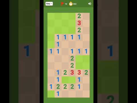 Mobile-Google Doodles Minesweeper Easy - 6 Second