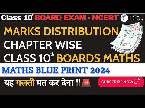 Class 10 Maths Marking Scheme 2024 Revealed 📊🎯 | Chapter Wise Marking Scheme | Calculate Marks