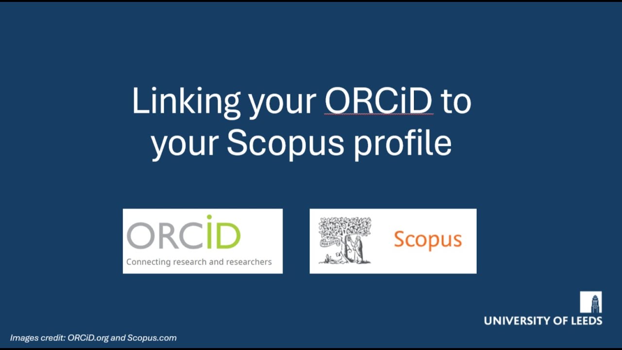 Link your ORCID to your Scopus Profile