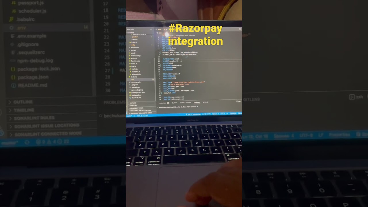 Razorpay integration using NodeJS & ReactJ