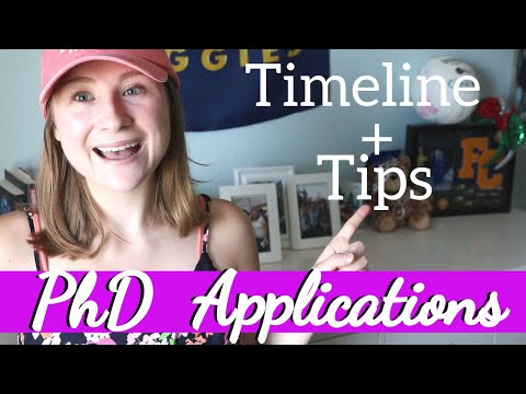 PHD APPLICATION PROCESS: TIMELINE + TIPS! // IO PSYCH & MASS COMMUNICATIONS