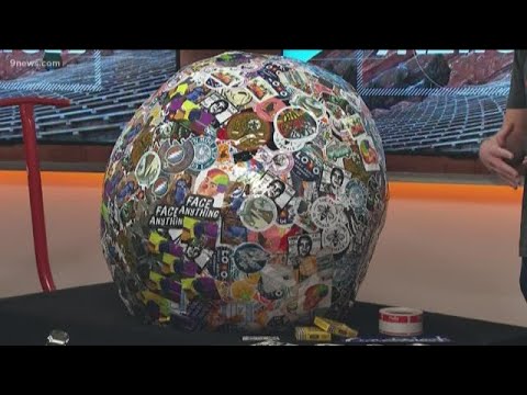 Check out this Guinness World Record sticker ball named Saul