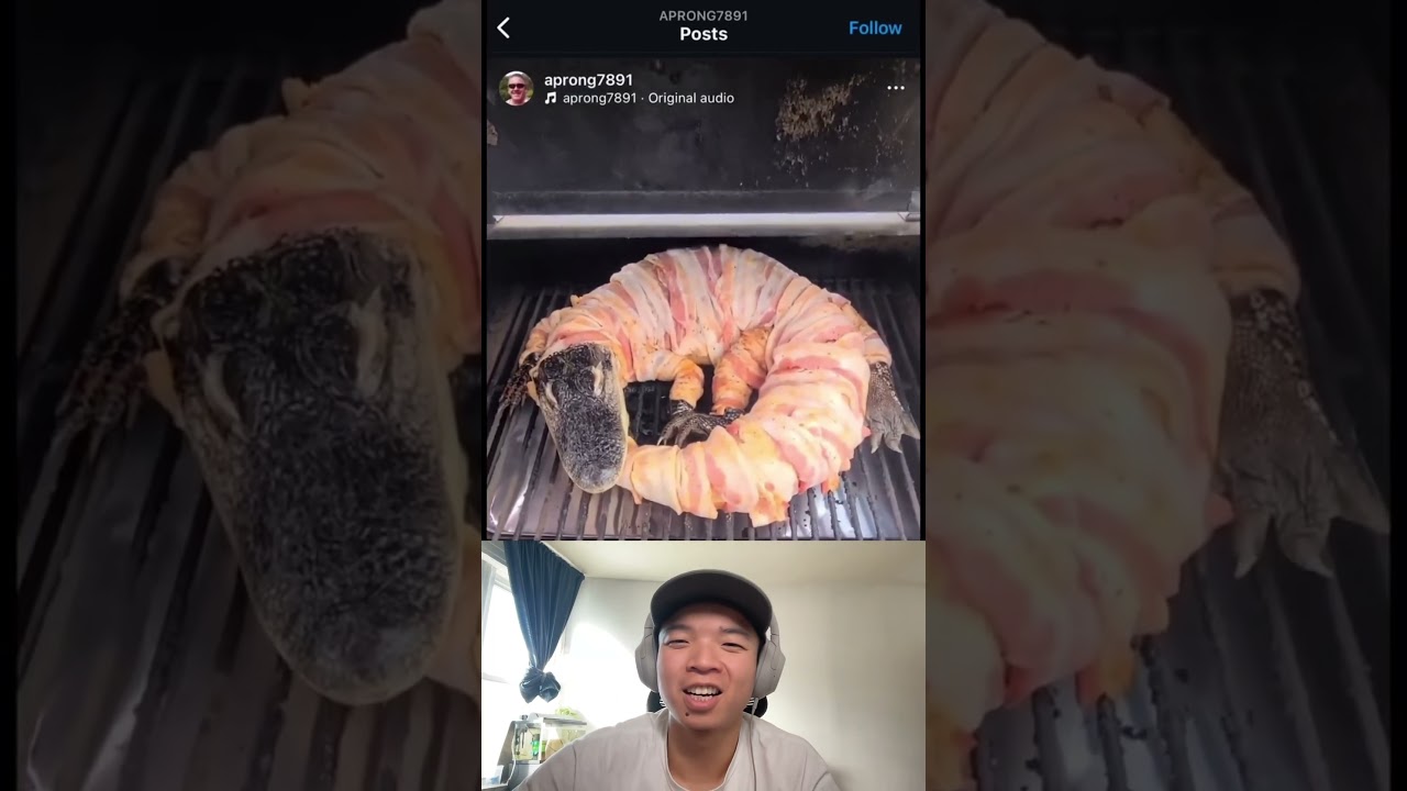 Bro Bacon Wrapped An Alligator