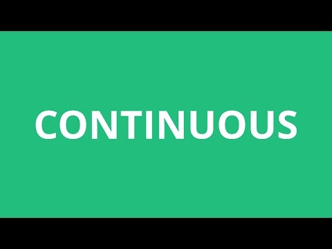 How To Pronounce Continuous - Pronunciation Academy