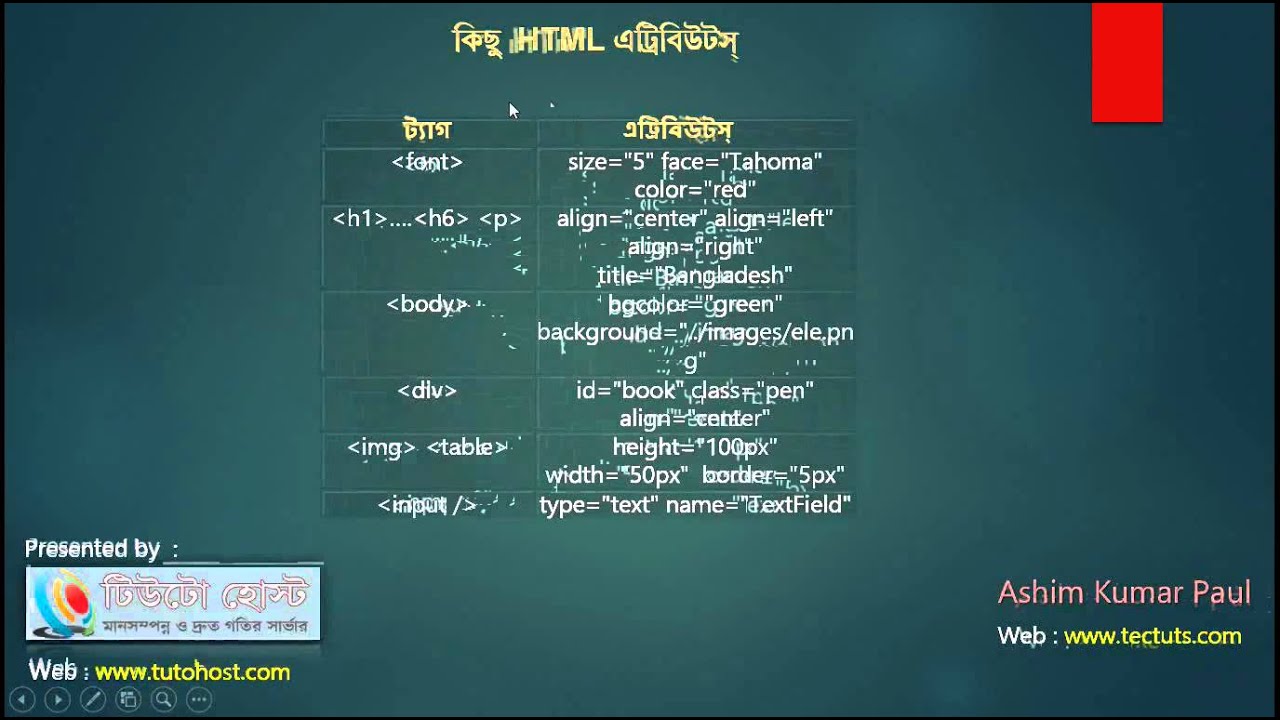 Tutohost video tutorials (HTML Basic - Part2)