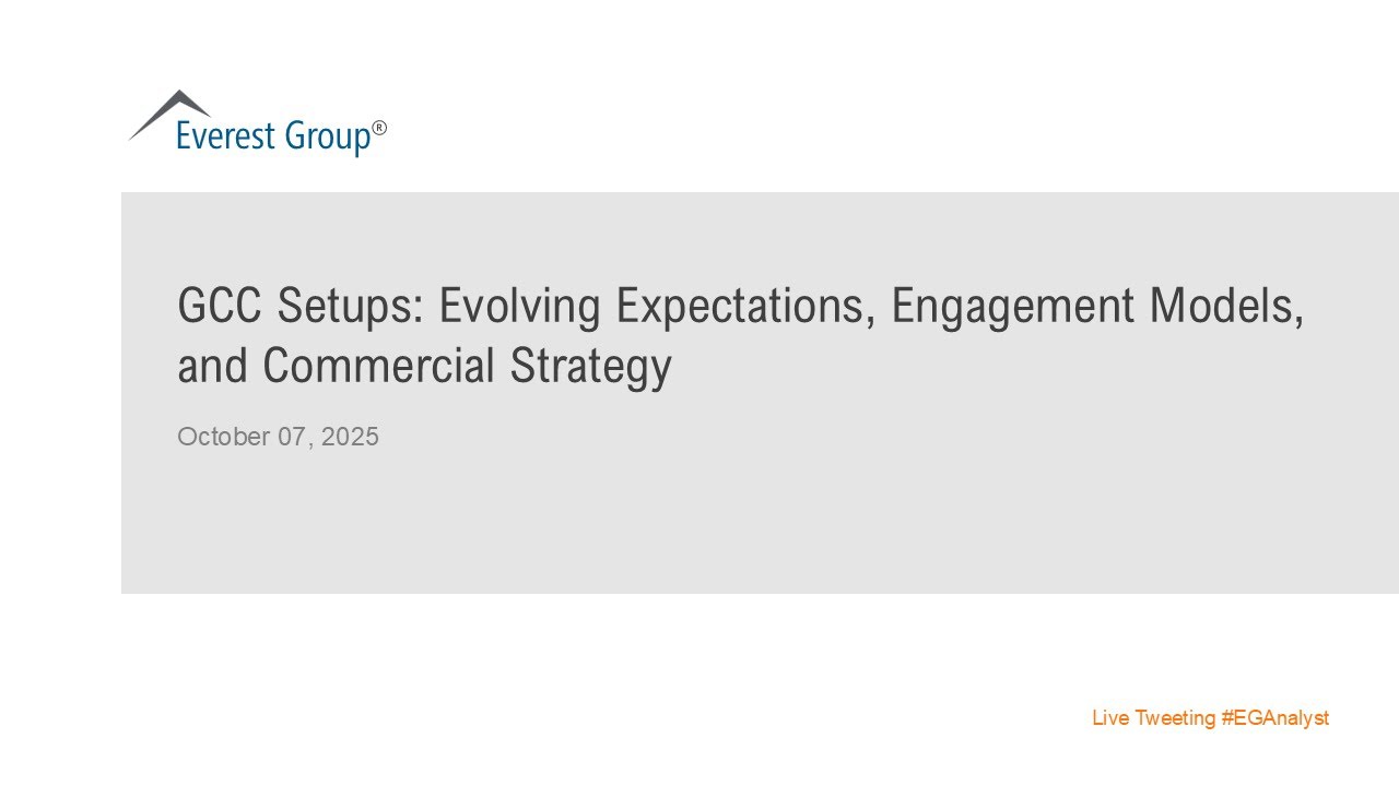 On-Demand Webinar: GCC Setups: Evolving Expectations, Engagement Models, and Commercial Strategy