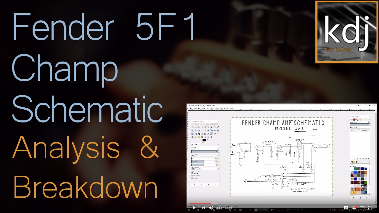 Fender 5F1 Champ Schematic - Analysis and Breakdown