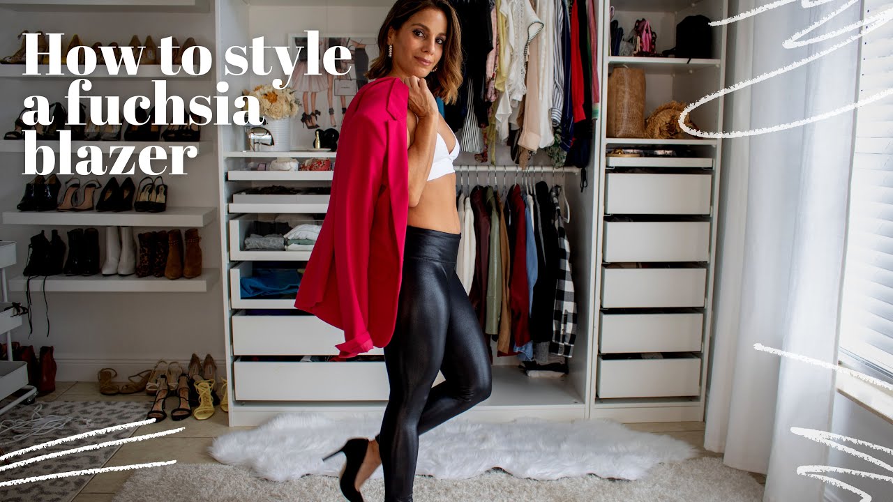 How to Style a Fuchsia Blazer
