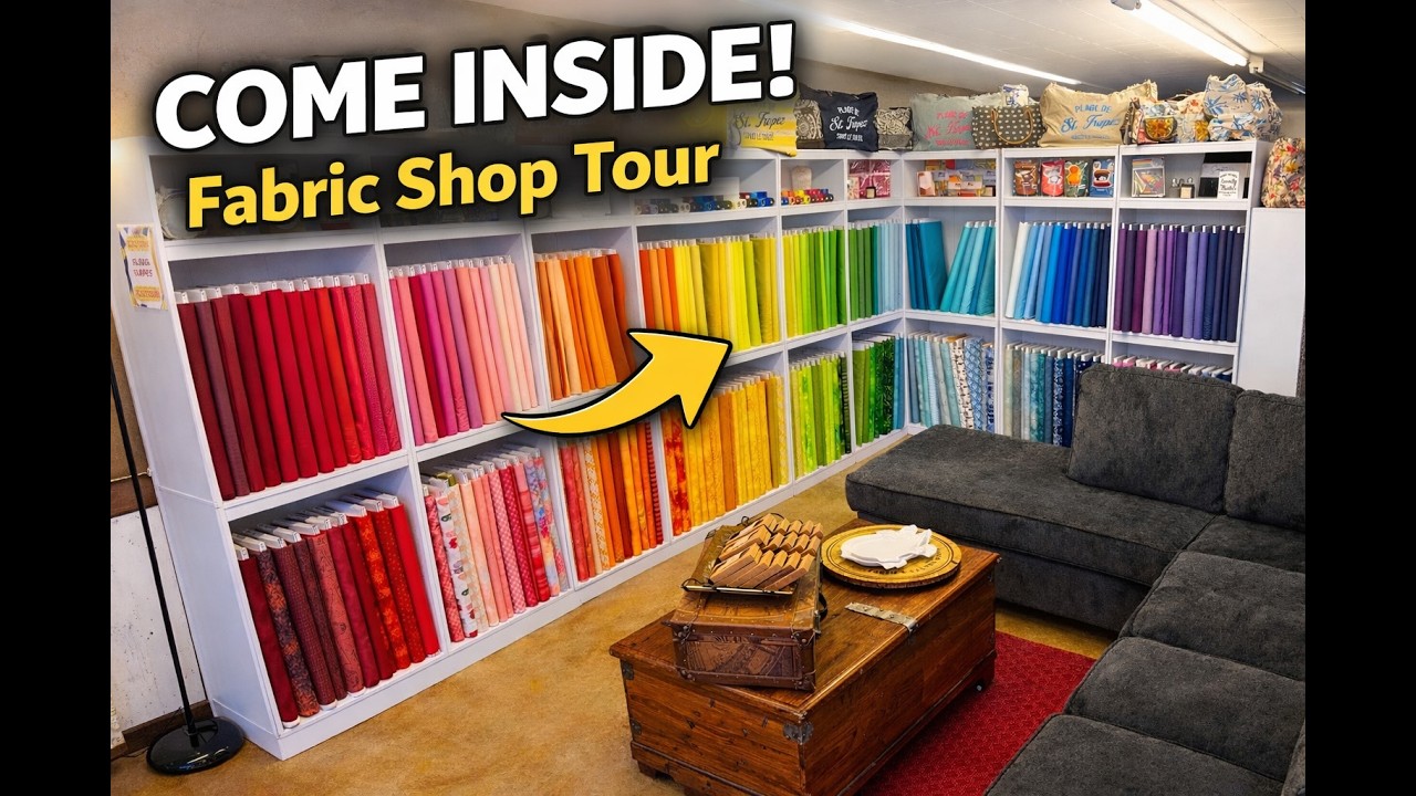 Inside Our Small Town Fabric Shop | Fabric Store Tour + Community Sewing