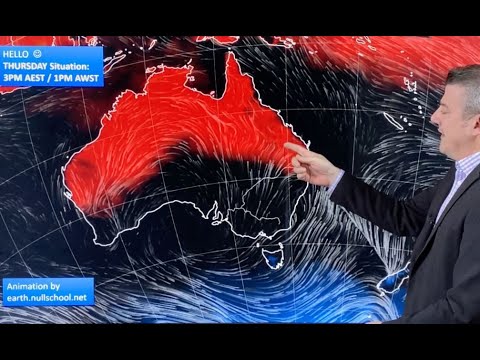 Australia 7 day Forecast: Temperatures are moving around more