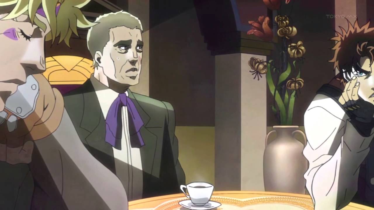 Caesar Zeppeli's extreme chair sitting