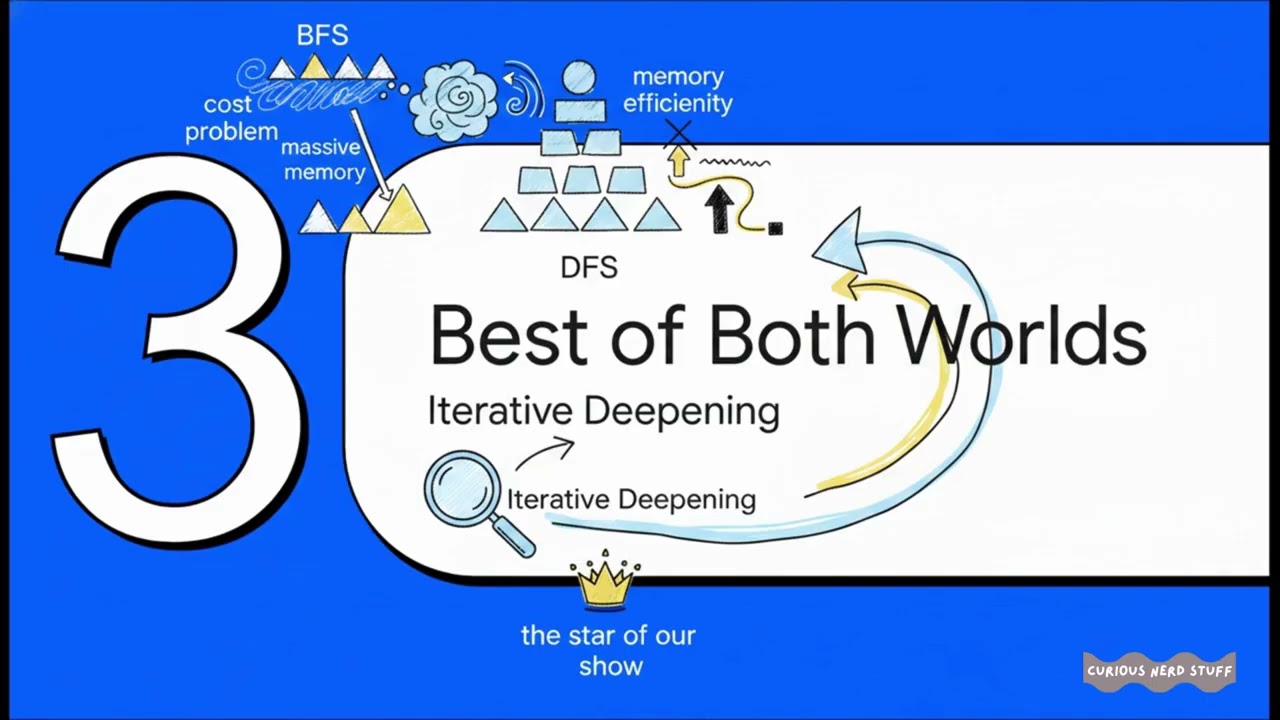 13 | Uninformed Search Algorithms: Breadth First Search, DFS, Dijkstra & Iterative Deepening
