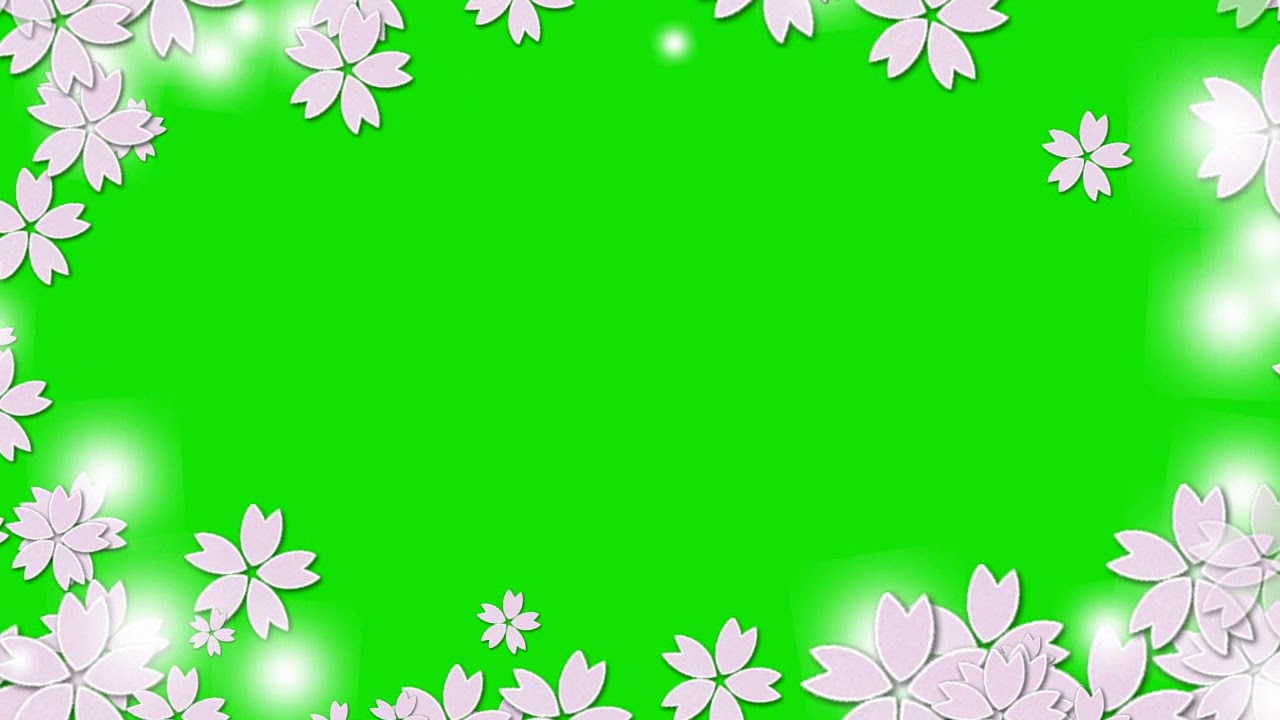 FLOWER FRAME GREEN SCREEN EFFECT 55