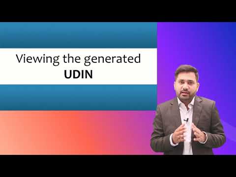 Unique Document Identification Number - UDIN
