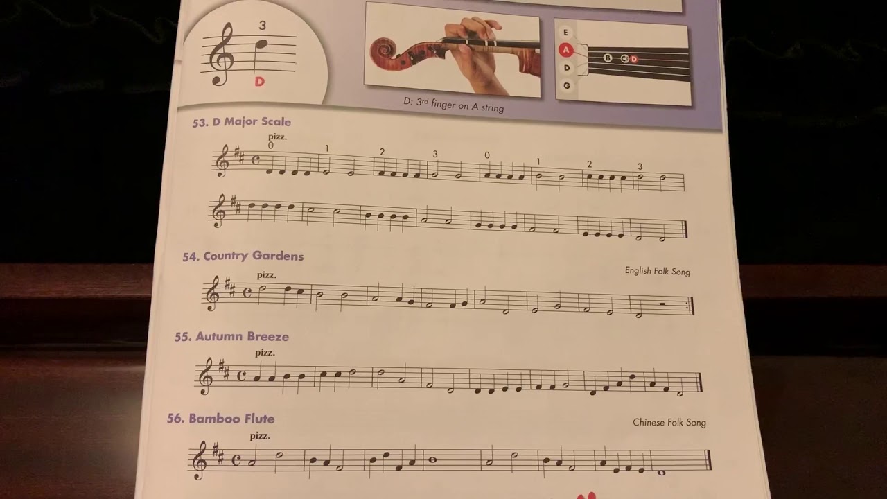 Beginning Violin String Basics p.13 play along