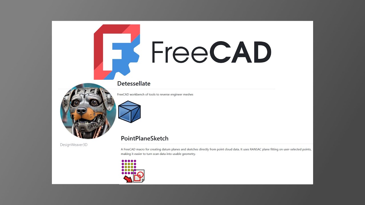 How to Reverse Engineer 3D Scans in FreeCAD Using PointPlaneSketch