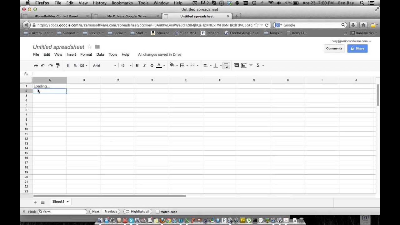 Tutorial: iFormBuilder to Google Docs