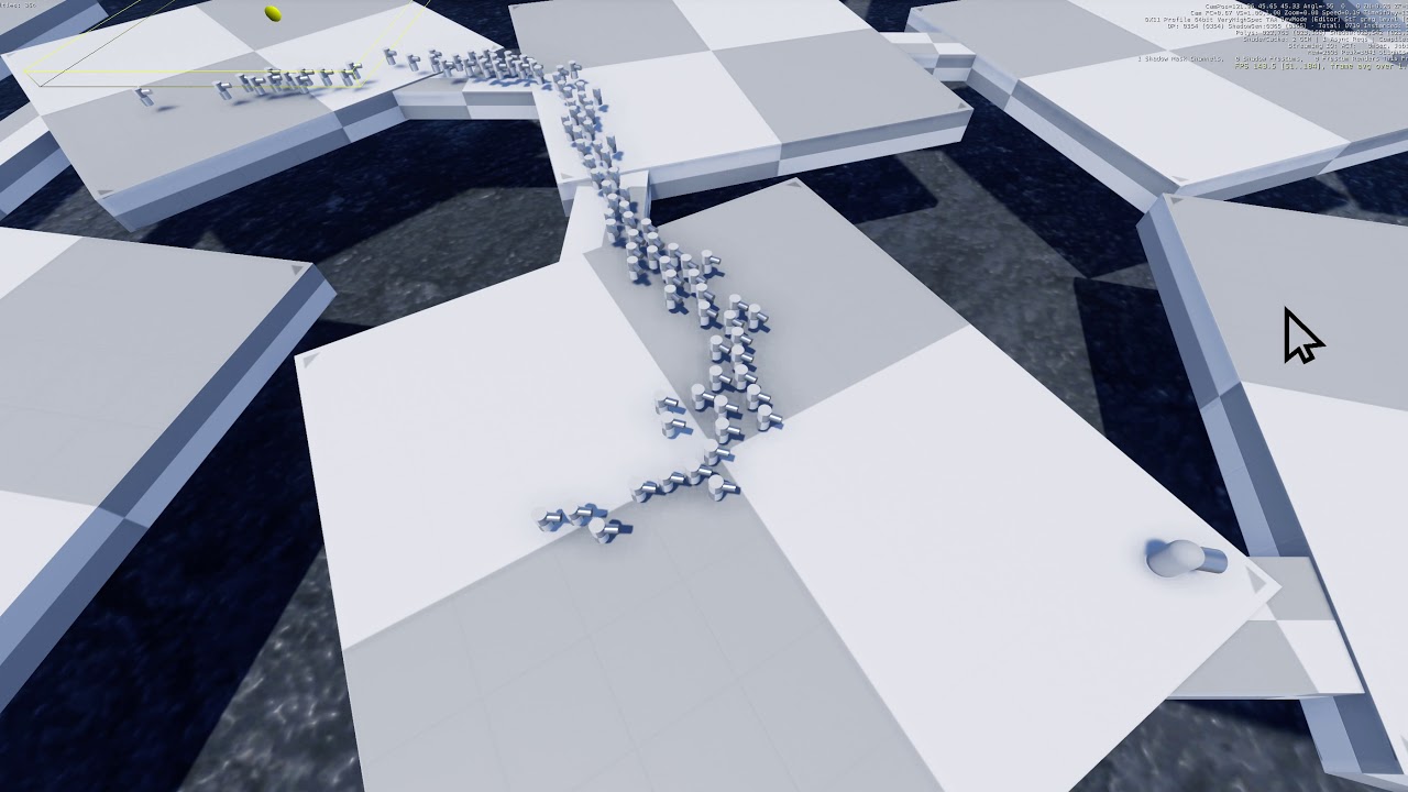 Recast large crowd running on a background thread