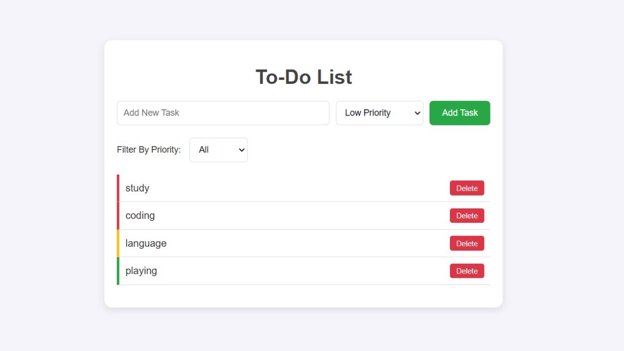Build a To-Do List App with HTML, CSS & JavaScript | Local Storage Tutorial for Beginners