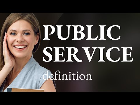 Public service — PUBLIC SERVICE meaning