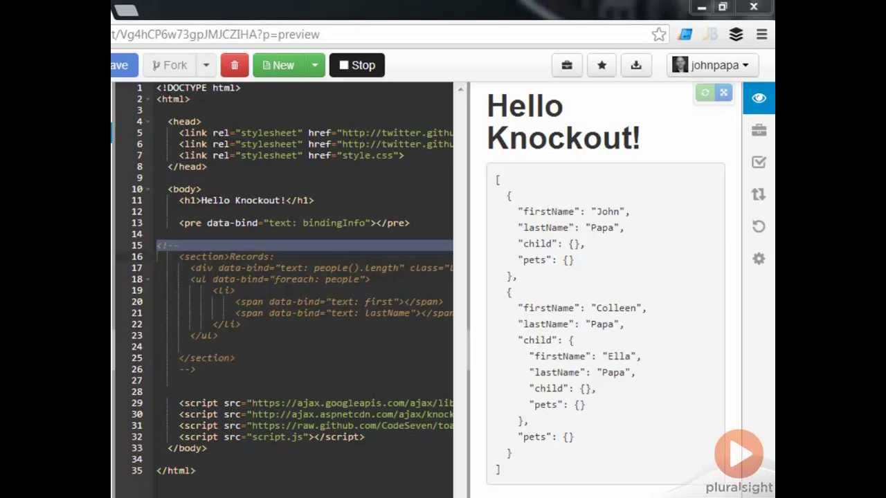 Debugging data bindings when using Knockout