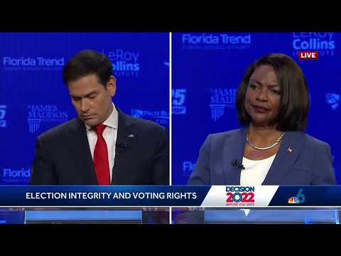 Marco Rubio and Val Demings Discuss Voting Rights in Florida U.S. Senate Debate | NBC 6 News