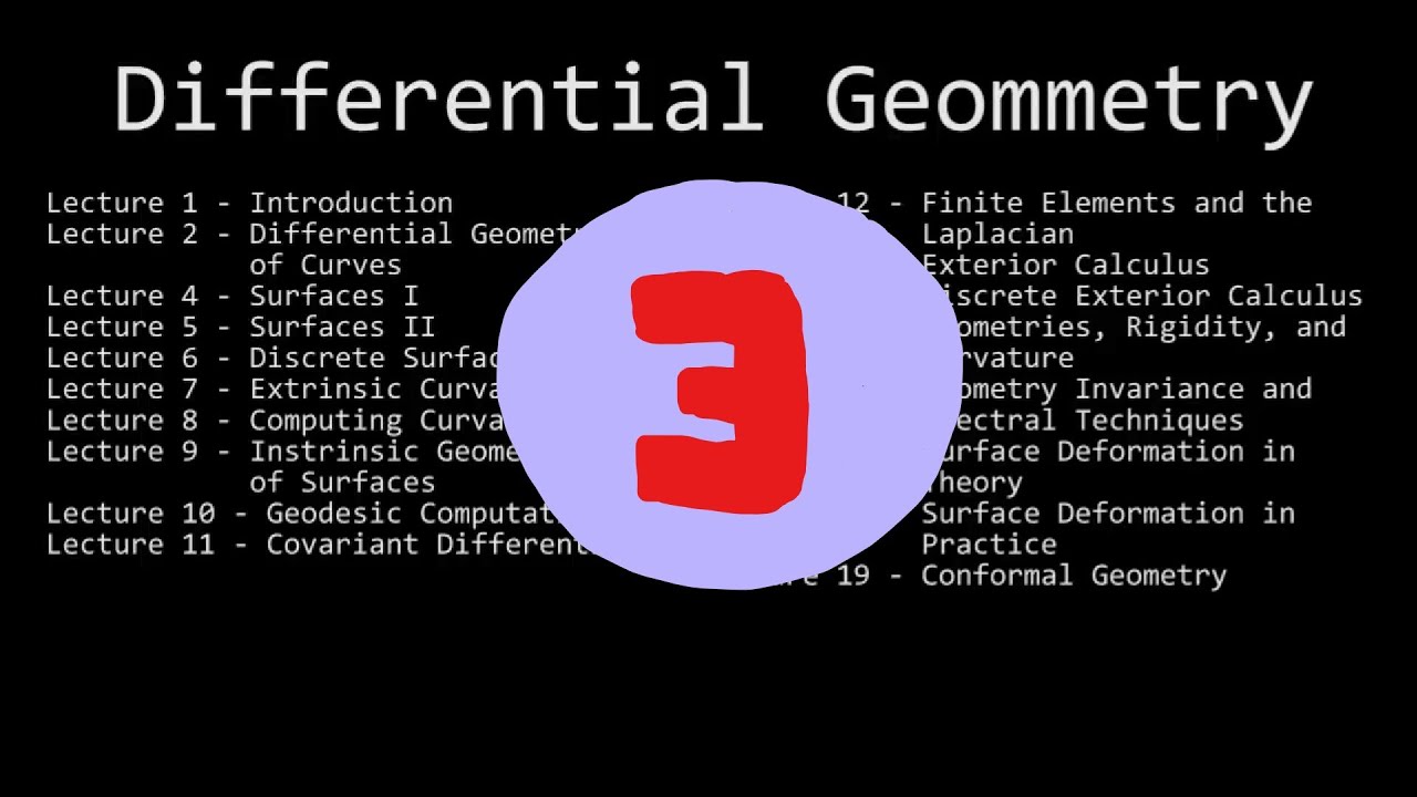 Differential Geometry Part 3 (Lessons 14-19)