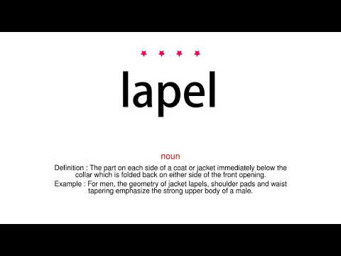 How to pronounce lapel - Vocab Today