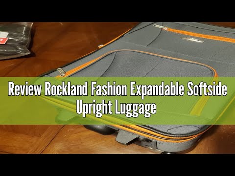 Review Rockland Fashion Expandable Softside Upright Luggage Set, Charcoal, 2-Piece (14/19)