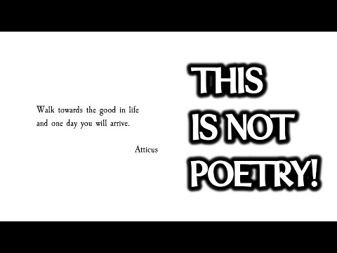Modern Poetry Is Bad Because We've Lost The Reverence For Beauty