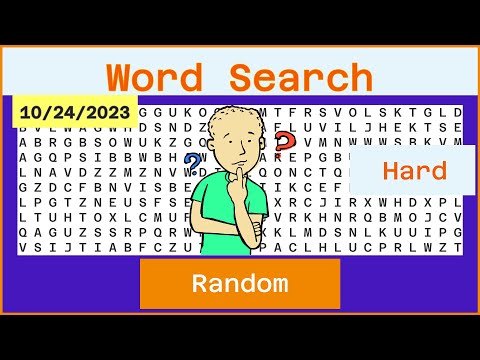 Word Search Hard - Random - 10/24/2023