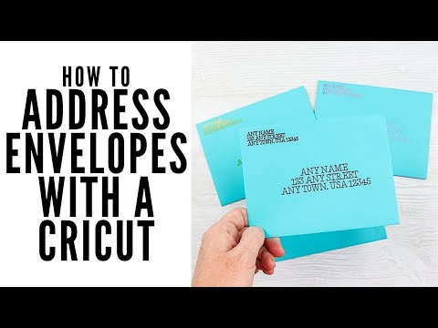 Addressing Envelopes with a Cricut (Pens and Foil Transfer)