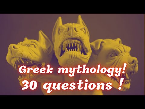 Quiz on Greek Mythology (English version)