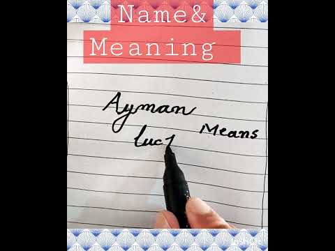 Name&,Meaning of Ayman #viral #handwriting #video #youtubeshorts #shorts