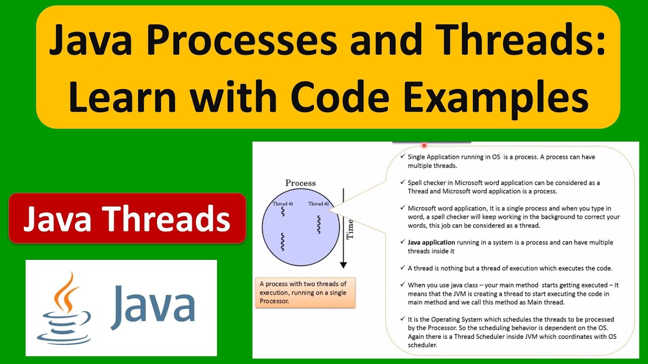Java Processes and Threads: Learn with Code Examples | Java Threads