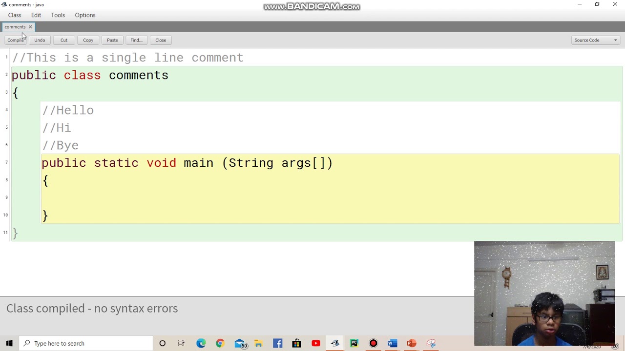 Comments Explained: Java Tutorial Guide: Part 2