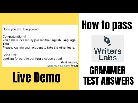 Writers Labs Grammar Test Answers | How To Pass Writers Labs Test